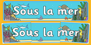 Under the Sea | KS1 French - Twinkl