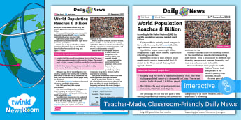 World Population Reaches 8 Billion - Twinkl NewsRoom