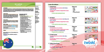 Year 2, Move Australia, Physical Education, PE, planning, unit