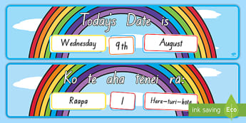 Te Reo Maori Days of the Week Teaching Resources - Early Childhood