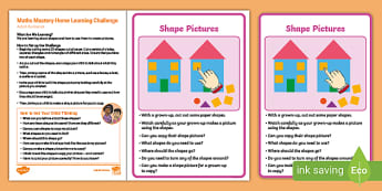 Shape, Space & Measure - Mathematics - Home Learning EYFS - Primary ...