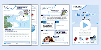 One-Armed Robot | Step 2 | Handwriting Scheme | Twinkl