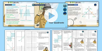 Year 6 Coordinates 4 Quadrants Resources - KS2 Maths