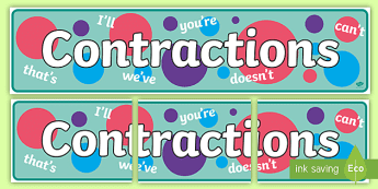 Contractions Language • Twinkl.ca
