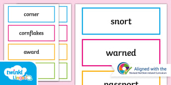 'or' sound Phase 4a - Stage 5/6 Phonics - Linguistic Phonics - Resources