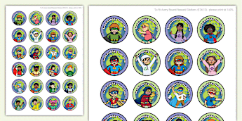 Superhero Stickers | twinkl.co.uk