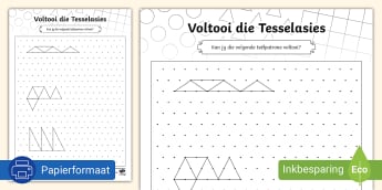 Tesselasies - Meetkunde - Wiskunde - Graad 4 Suid Afrika