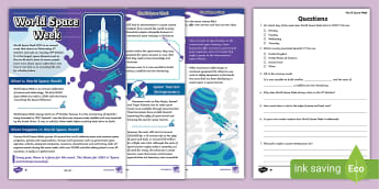 World Space Week Activities | Year 3-4 | Australia - Twinkl