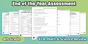 Fourth Grade Math Assessment | Twinkl - Twinkl