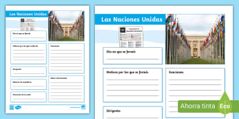 Día de las Naciones Unidas ONU Festividades - Material educativo para ...