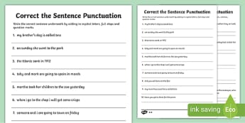 Grade 4 English Worksheets | Language Structure | Convention