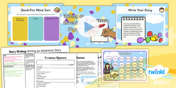 Explorers: Up and Amelia Earhart Story Writing Primary Resources