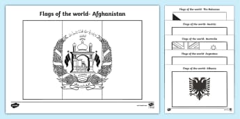 Printable Countries Of the World Colouring Sheets for Kids