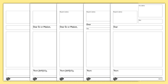 Letter Writing Templates | twinkl.co.uk