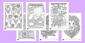 Mindfulness Coloring Sheets | twinkl.co.uk