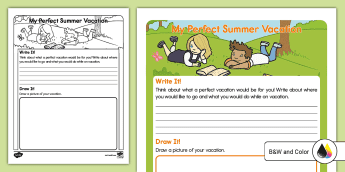 Summer Vacation Worksheets | twinkl.com