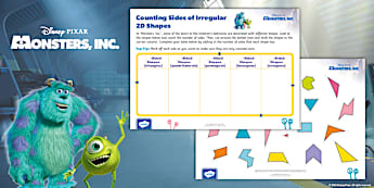 Disney Pixar Monsters, Inc. Activities, Games & Resources