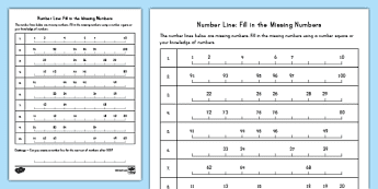 Missing Numbers Worksheets | twinkl.com