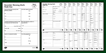 Morning Work Worksheets & Printables | Grade 4 | Twinkl