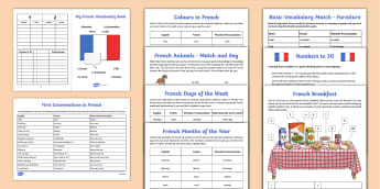 KS1 French Primary Resources | Worksheets For Children