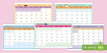 Classroom Calendar Display Resources | Primary - Twinkl