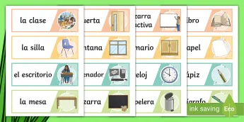 Classroom Objects Labels | twinkl.com.au