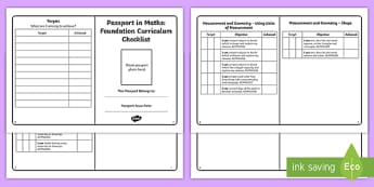 Foundation, Year One and Year Two Assessment for Mathematics