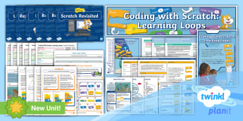 Scratch Coding Lessons: Learning Loops Year 3 - Computing