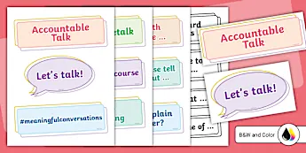Accountable Talk Tools | twinkl.com