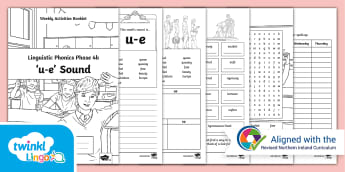 'u-e' sound Phase 4b - Stage 5/6 Phonics - Linguistic Phonics - Resources
