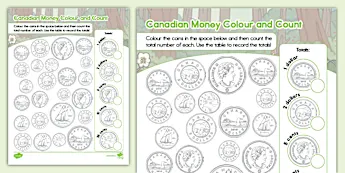 Money Worksheets Canada | twinkl.ca