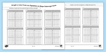Eighth Grade Graphing Worksheets | twinkl.com