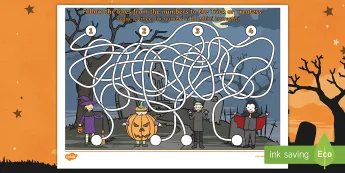 Halloween Pencil Control Sheets | twinkl.com.au
