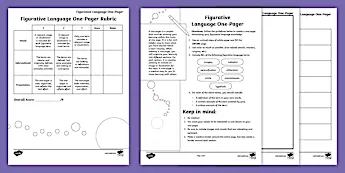 7th Grade Figurative Language • Twinkl.com