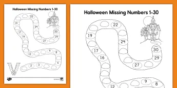 Missing Numbers Worksheets | twinkl.com