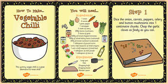 Printable Recipe Cards for Preschoolers | EYFS | KS1 | KS2