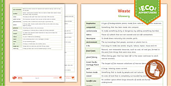 Waste | Sustainability | Twinkl - Twinkl