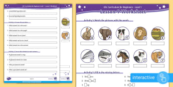 Level 1 ESL Curriculum for Beginners - Resources - for Teachers | English