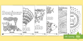 Printable Countries Of the World Colouring Sheets for Kids