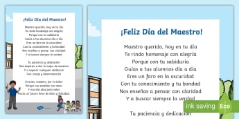 Día del Maestro y la Maestra Festividades - Material educativo para ...