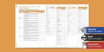 GCSE Science Checklists | twinkl.co.uk