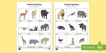 On Safari Primary Resources, safari, animal, animals, elephant