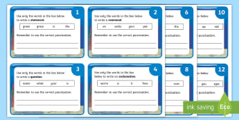 Write A Sentence: Teaching Resources For KS1 - Twinkl