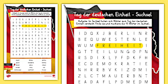 Material zum Thema Tag der deutschen Einheit - Twinkl