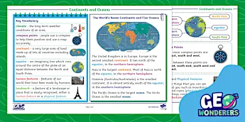 KS1 Geography Continents | twinkl.co.uk