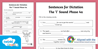 Dictation Activities | twinkl.co.uk