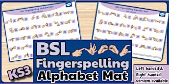 Finger Spelling Alphabet | Fingerspelling | BSL | SEND
