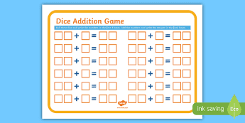 Dice Addition Games | twinkl.co.uk