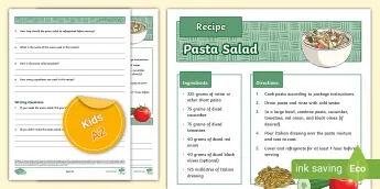 Cooking Comprehension Activities | twinkl.co.uk