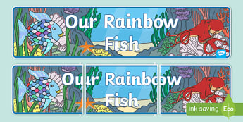 The Rainbow Fish activities: Marcus Pfister - Twinkl